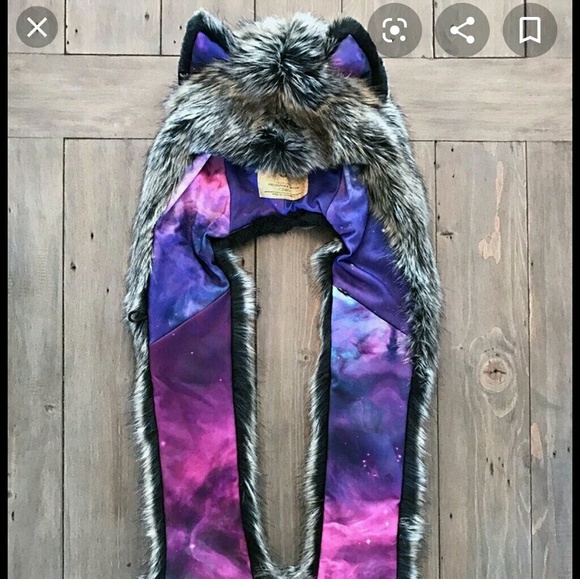 Galaxy Wolf Spirit Hood